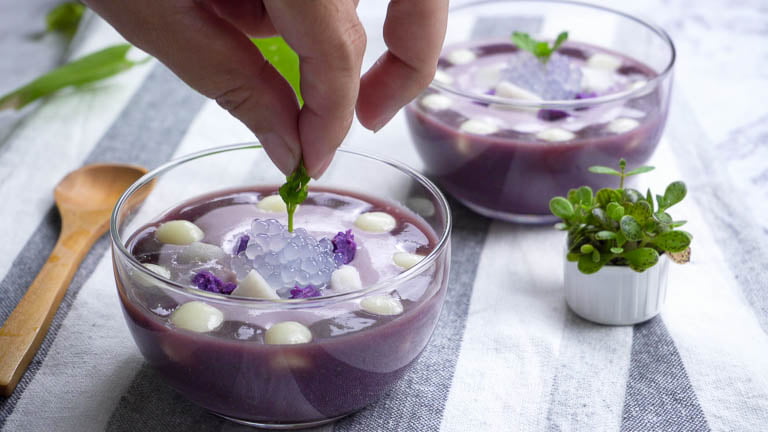 Taro Sago Dessert with Tang Yuan - My Lovely Recipes