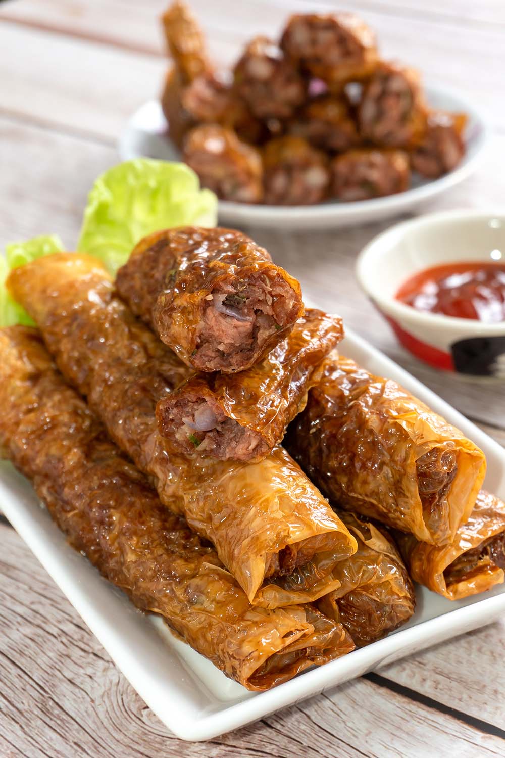 Loh Bak Penang (Five Spice Meat Rolls) - My Lovely Recipes