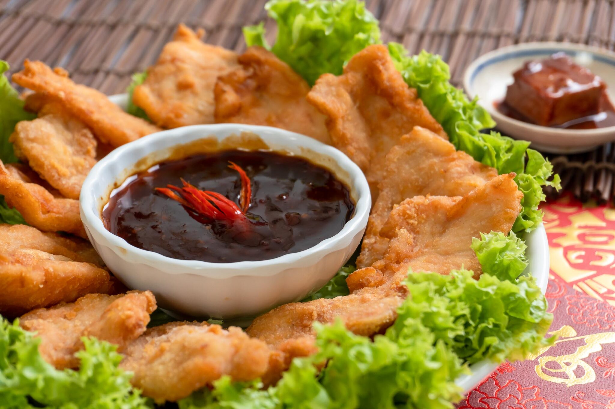 Red Fermented Bean Curd Fried Chicken - My Lovely Recipes