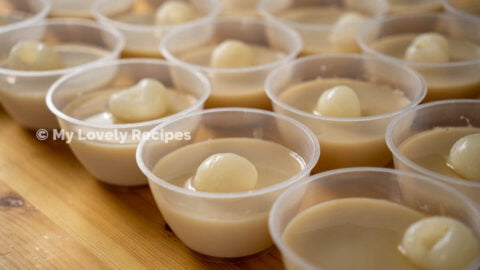 Longan Soymilk Pudding - My Lovely Recipes