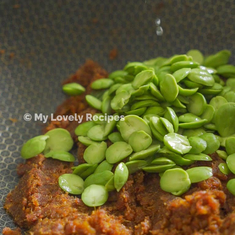 Petai with Dried Shrimp Sambal - My Lovely Recipes