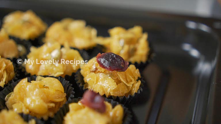 Golden Honey Cornflakes - My Lovely Recipes