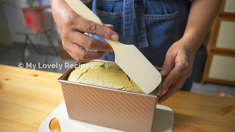 Pandan Purple Sweet Potato Pillow Cake - My Lovely Recipes