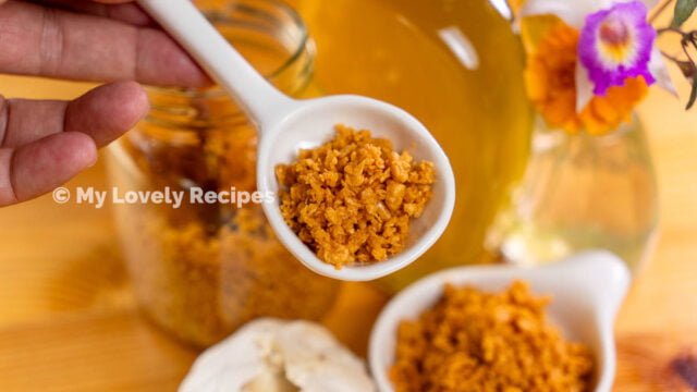 Flavored Cooking Oil : Lard, Garlic Oil and Shallot Oil - My Lovely Recipes
