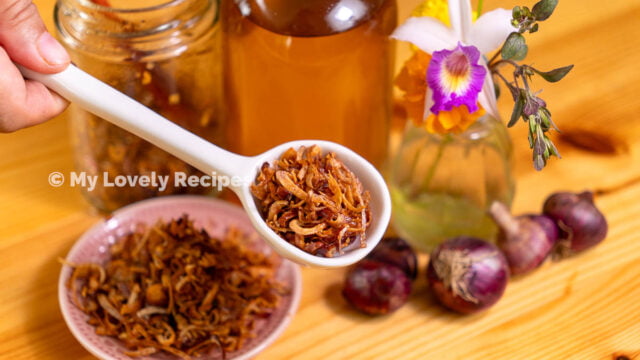 Flavored Cooking Oil : Lard, Garlic Oil and Shallot Oil - My Lovely Recipes