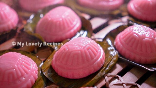 Ang Ku Kueh / Red Tortoise Cake - My Lovely Recipes