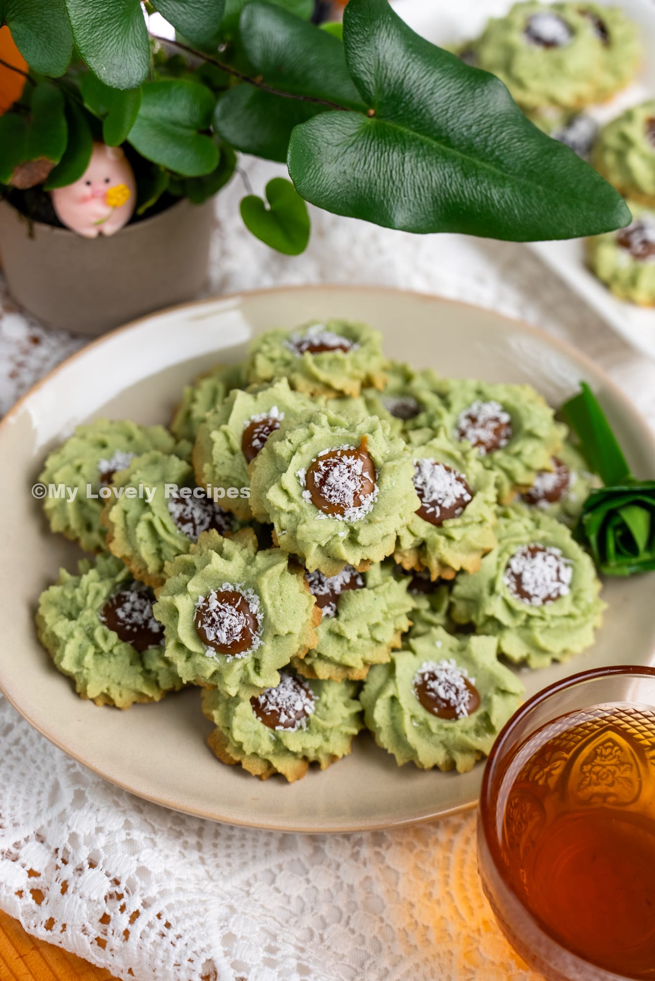 Ondeh Ondeh Butter Cookies, a special flavour CNY cookies - My Lovely ...